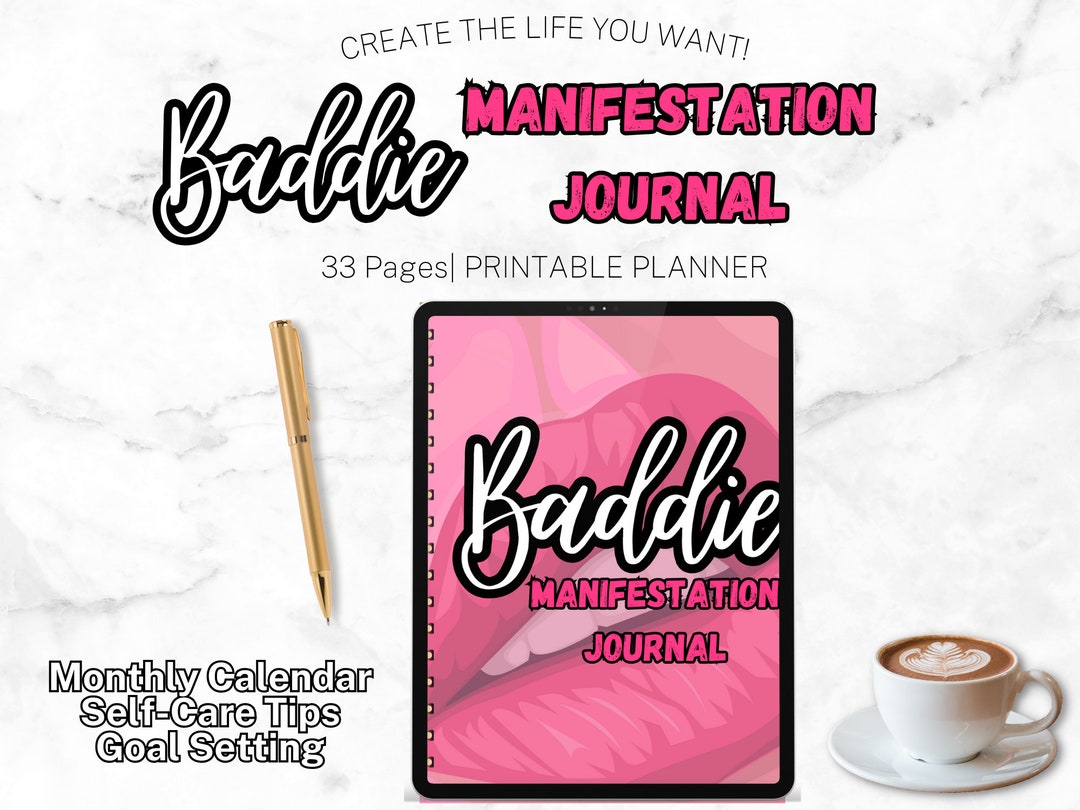 Baddie Manifest Journal| Manifest the Life You Want| Printable Planner ...