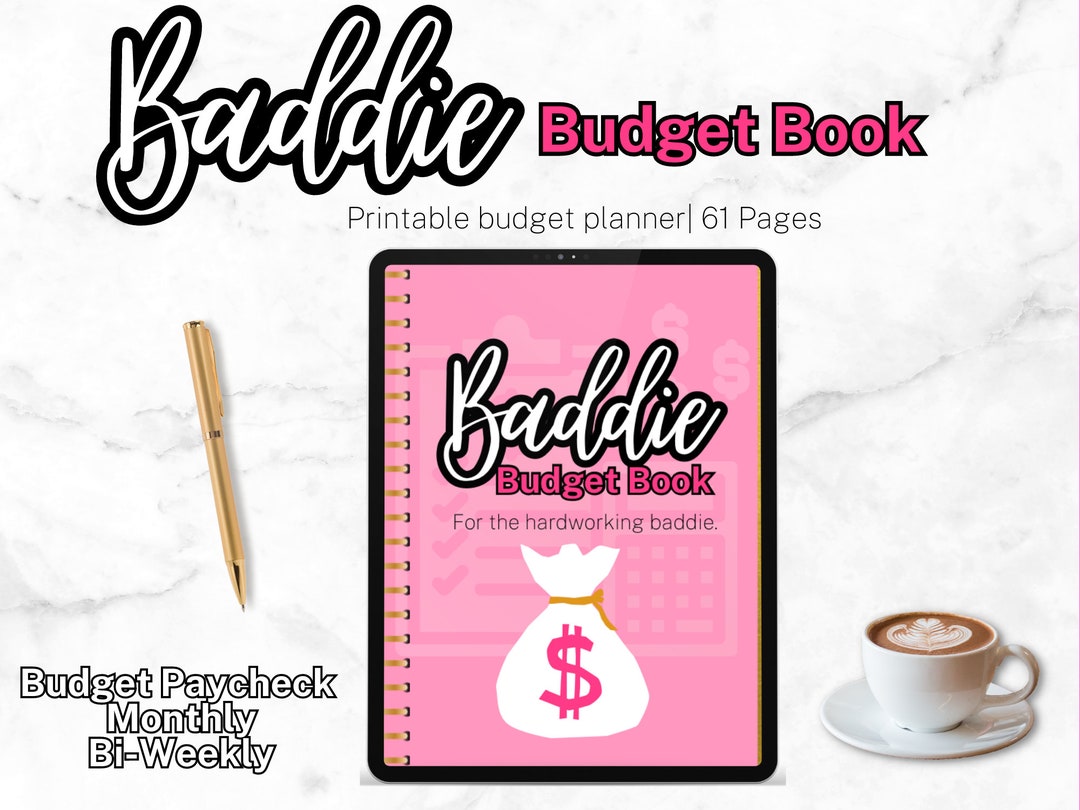 Baddie Budget Book Printable | Savings Challenge, Debt Tracker, Monthly Calendar | Digital ...