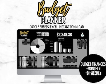 Digital Budget Tracker, Instant Download, Budget Planner, Google Sheets ...