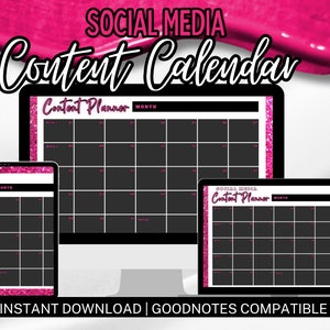 31 Day Social Media Content Calendar, Planner, Tiktok, Instagram ...