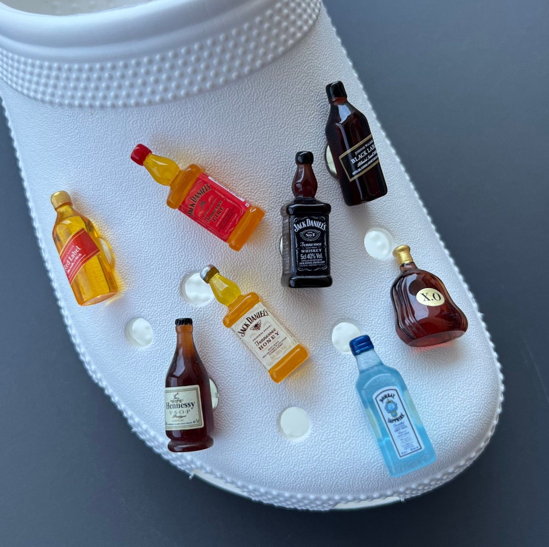 3D Liquor Bottles Croc Charms, Tequila Shoe Charms, Whiskey Croc Charms ...