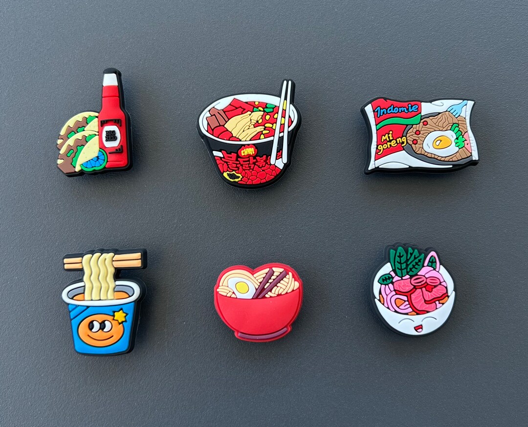 Food Shoe Charms, Ramen Shoe Charms, Noodles Shoe Charms, Tacos Shoe ...