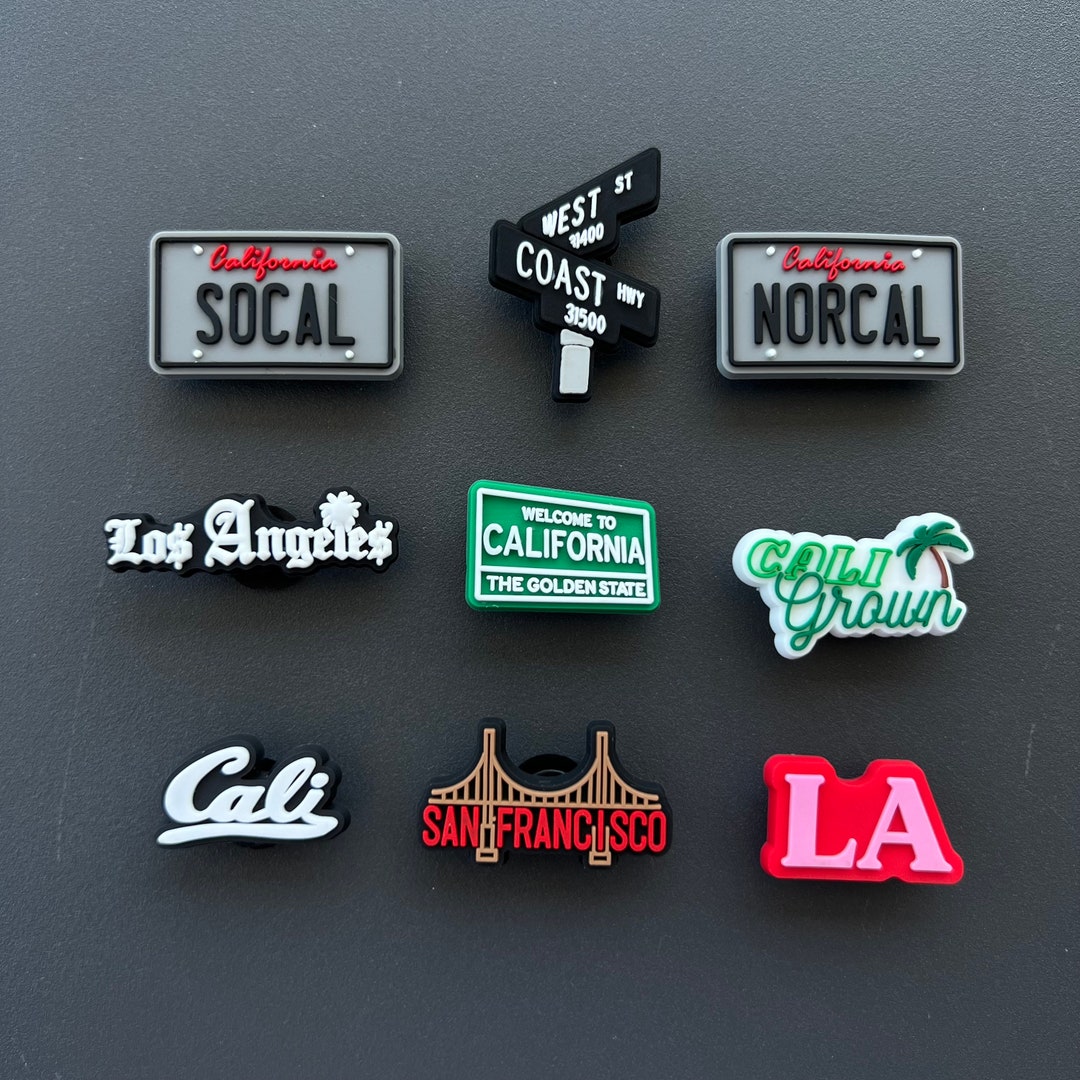 California Shoe Charms, West Coast Shoe Charms, San Francisco Shoe ...