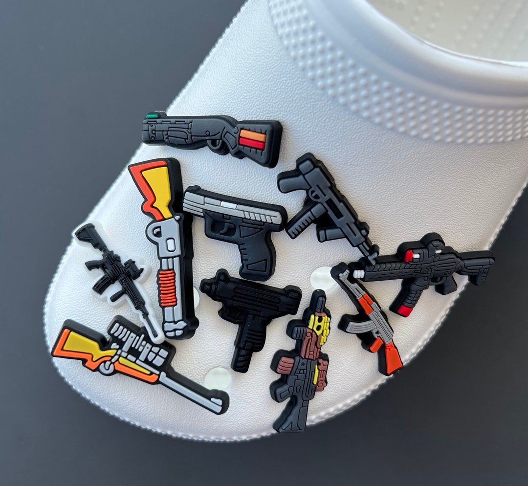 Gun Croc Charms, Glock Shoe Charms, Uzi Croc Charms, Shoe Charm, Croc ...