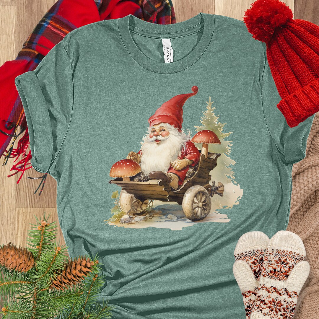 Vintage Santa Claus T Shirt, Fly Agaric Christmas, Amanita Vintage ...