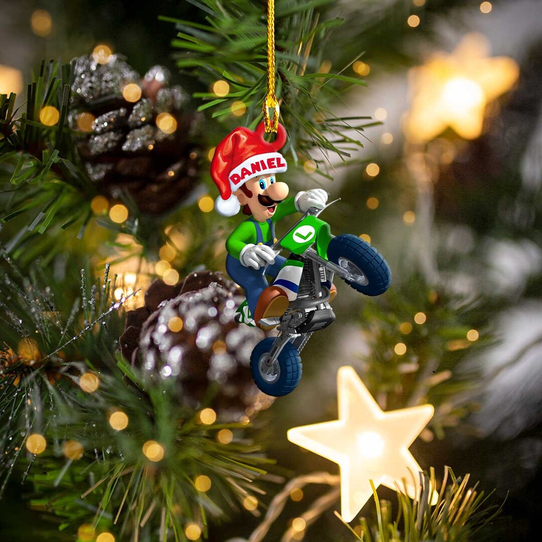 Personalized Mario Luigi Christmas Ornament Super Mario - Etsy