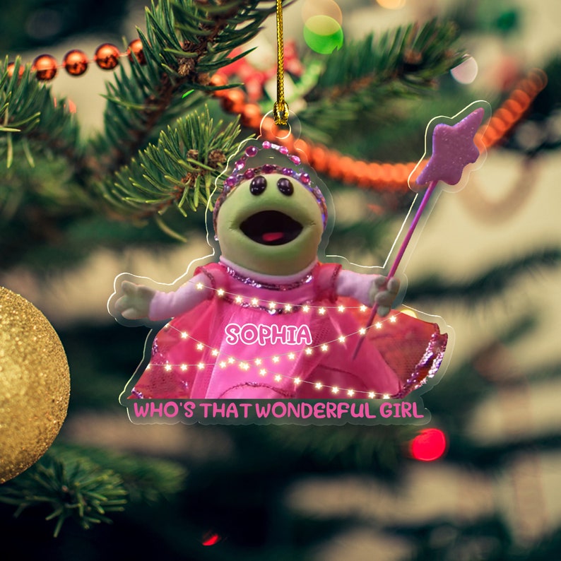 Nanalan Whos That Wonderful Girl Ornament Nanalan Etsy