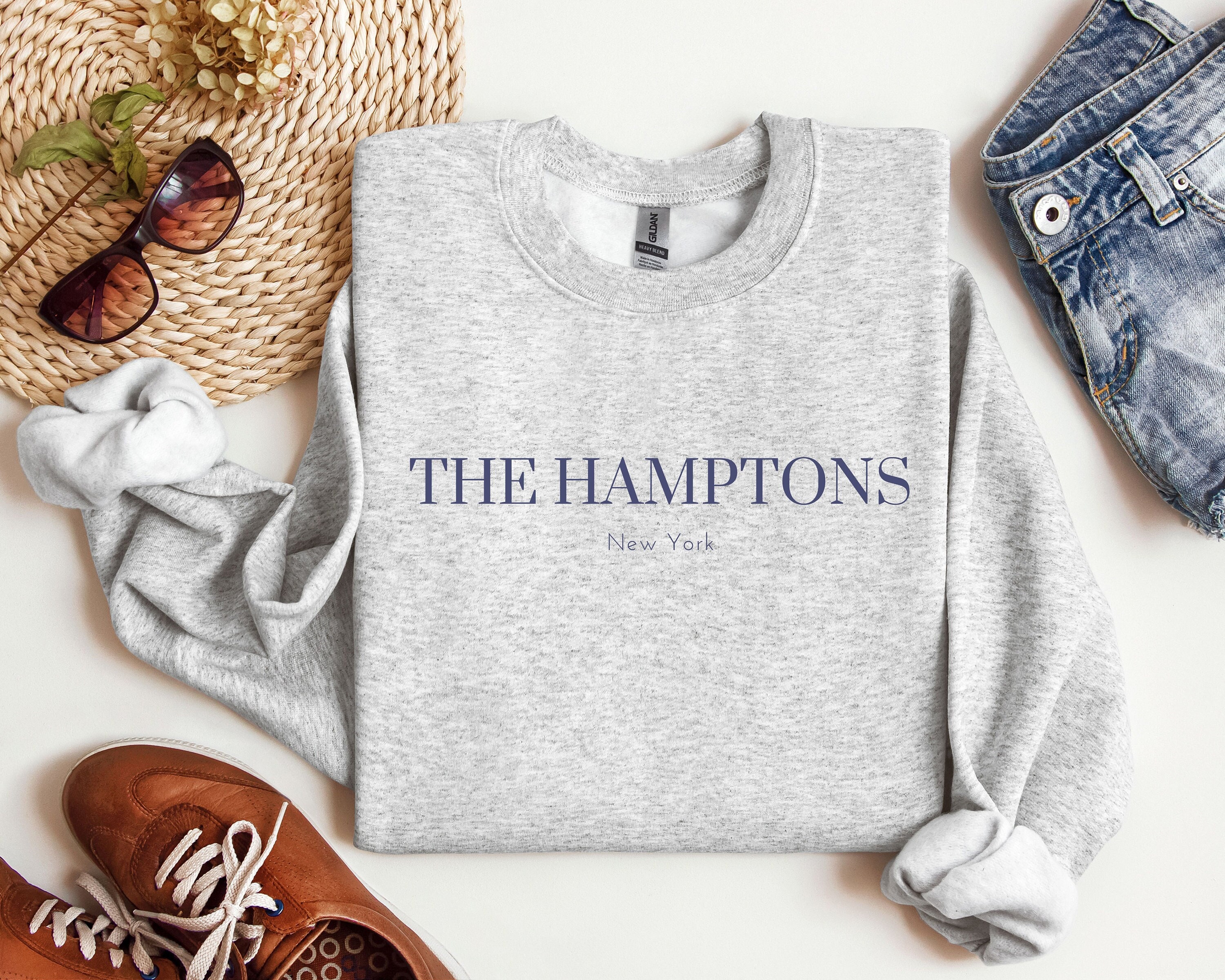 The Hamptons Sweatshirt, New York Sweatshirt, Trendy Hamptons Crewneck ...