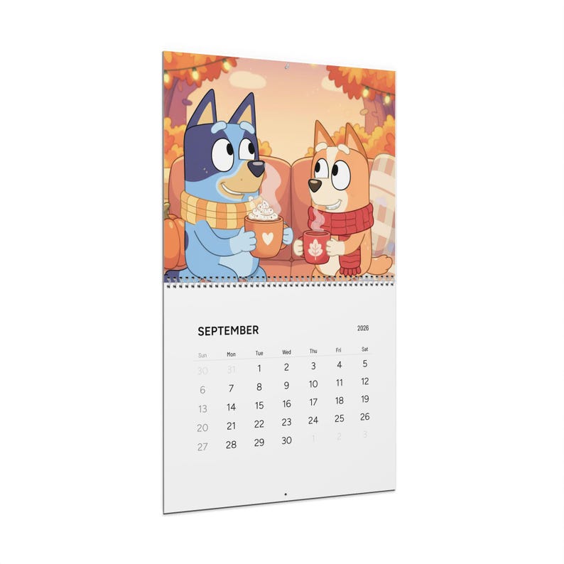 Bluey 2026 Wall Calendar | Family Fun, Kids Activities - Etsy.de