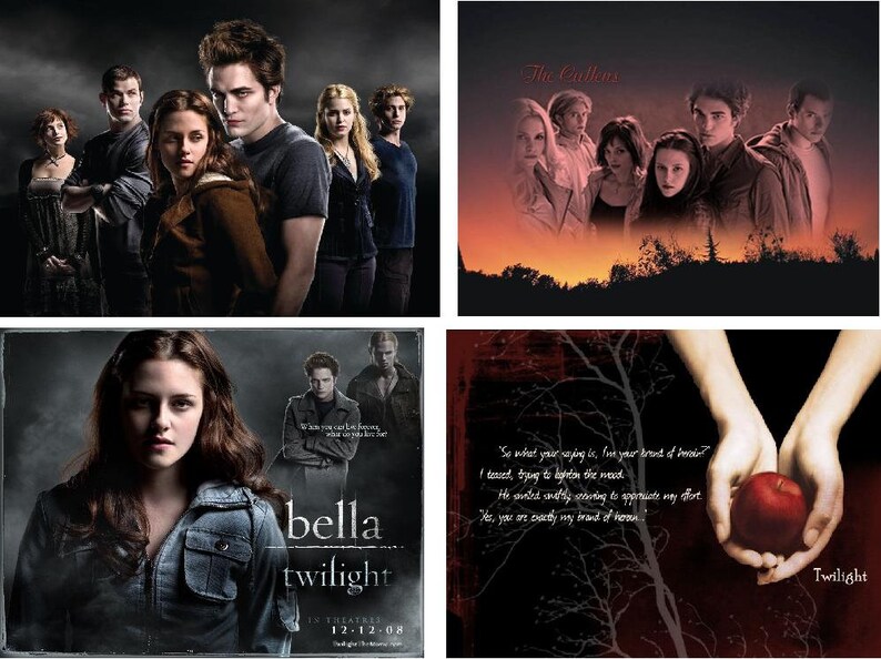 Set of 12 Twilight Fabric Quilt Blocks - Etsy