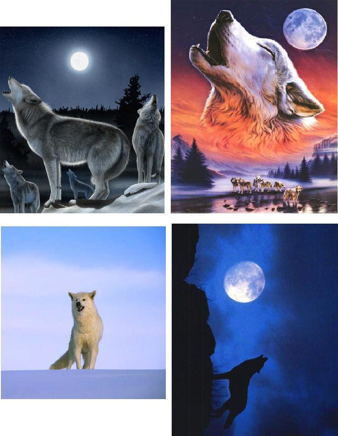 Set of 12 Wolves Wolf Fabric Quilt Blocks - Etsy