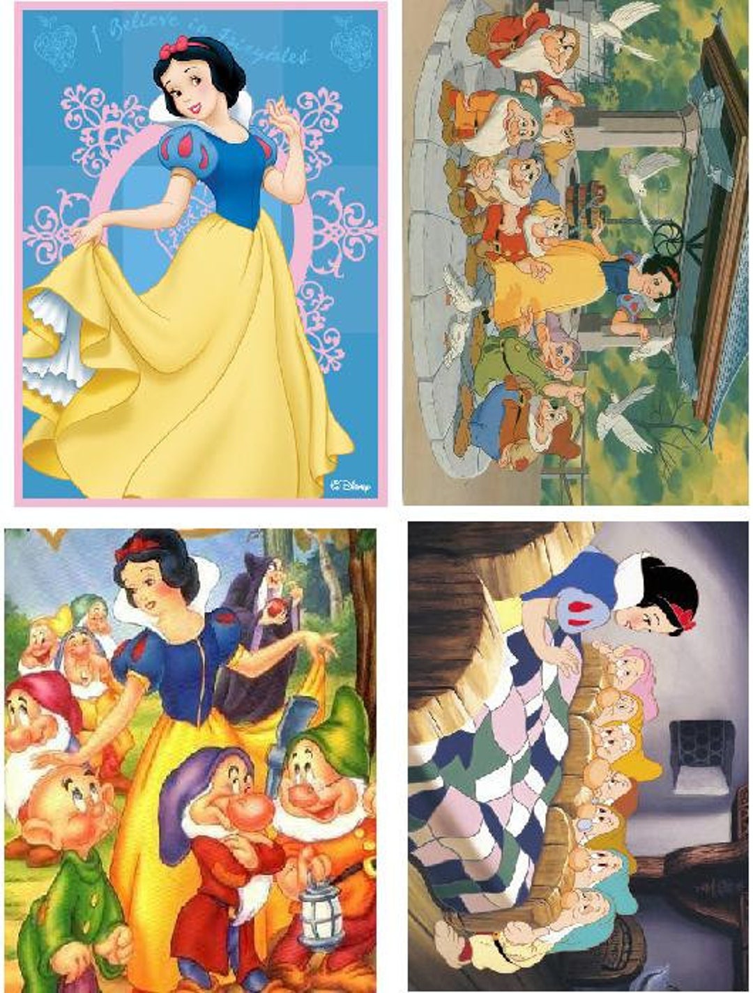 Set of 4 Snow White Fabric Quilt Blocks - Etsy