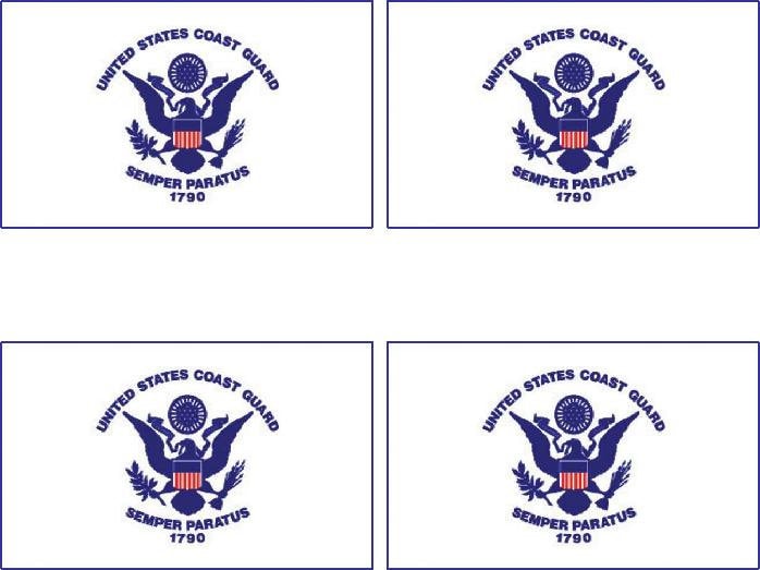Set of 4 Coast Guard Flags Fabric Quilt Blocks - Etsy
