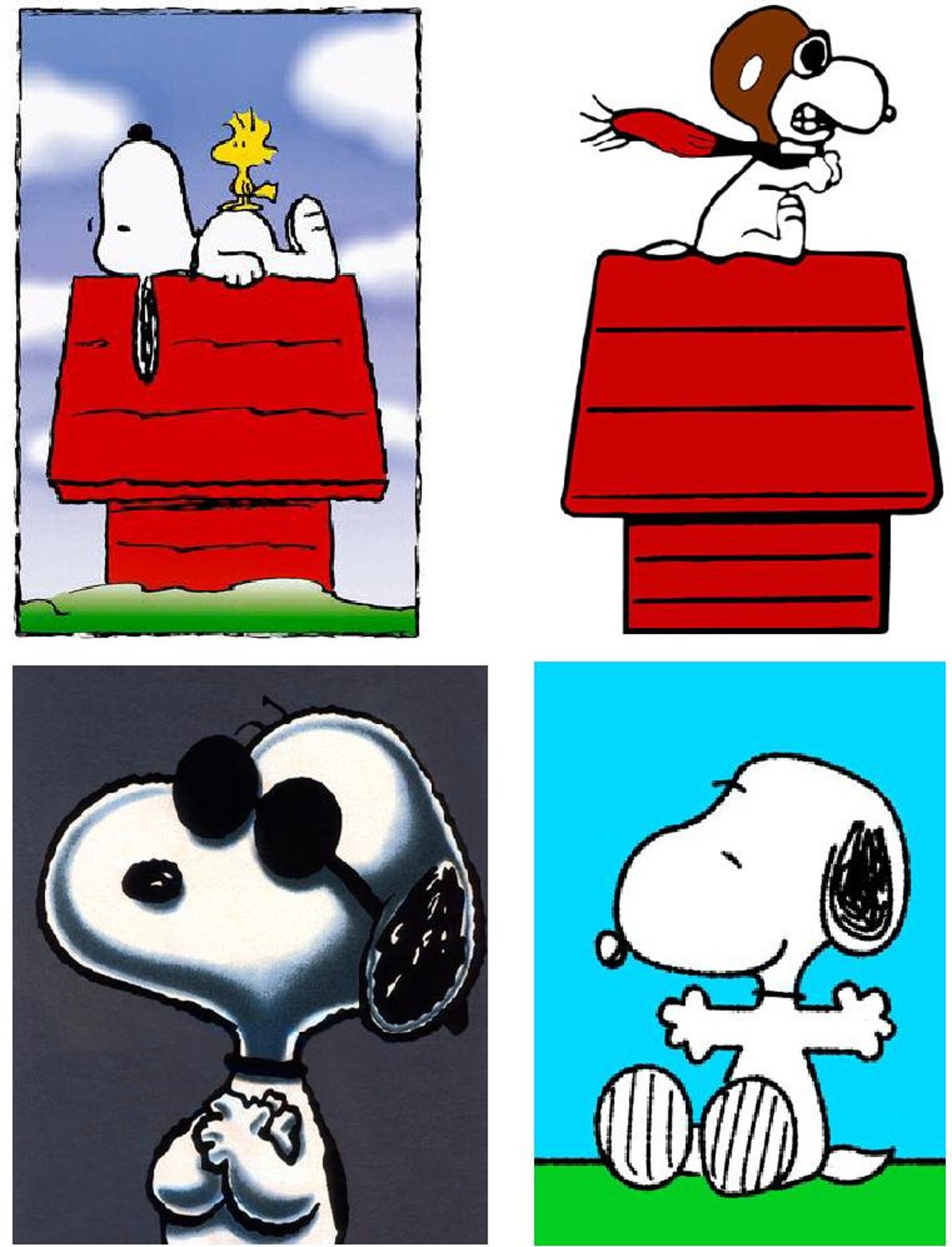 Set of 4 Snoopy Fabric Quilt Blocks - Etsy