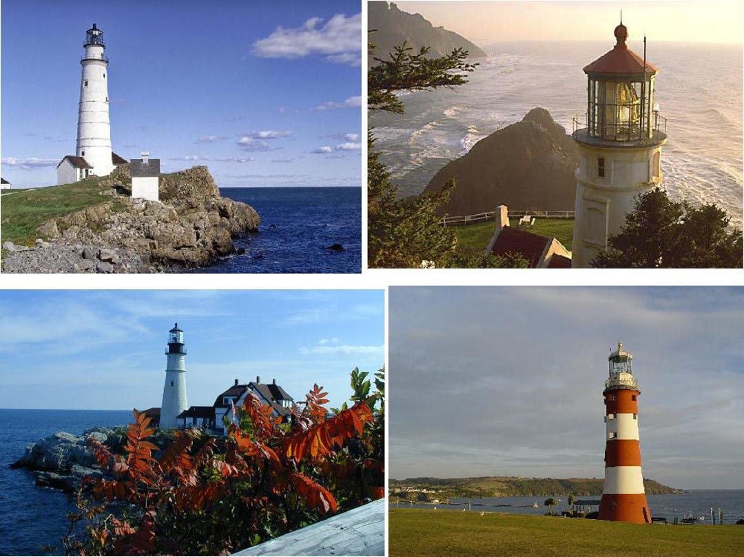 Set of 12 Lighthouse Fabric Quilt Blocks - Etsy