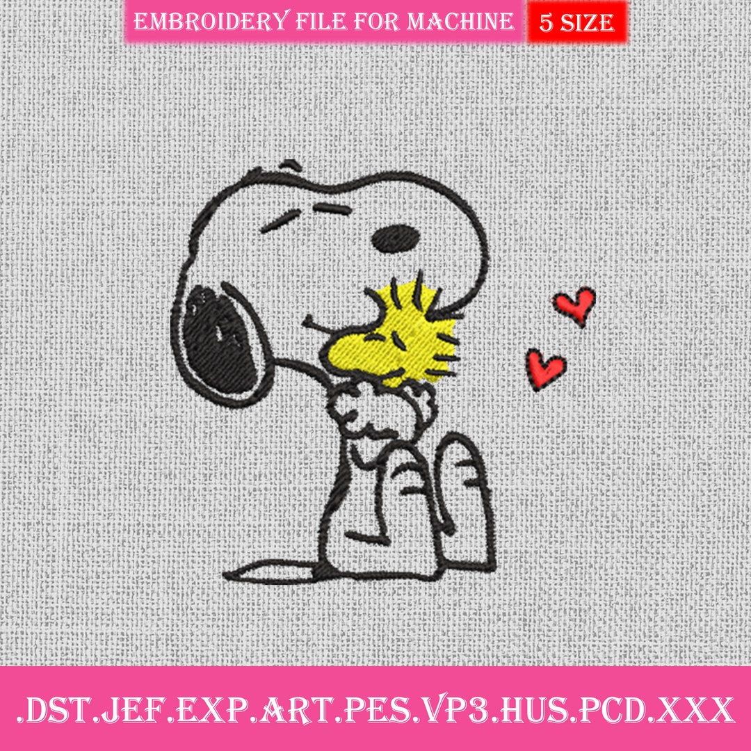 Snoopy Dog Embroidery Design Charlie Brown Embroidery File - Etsy