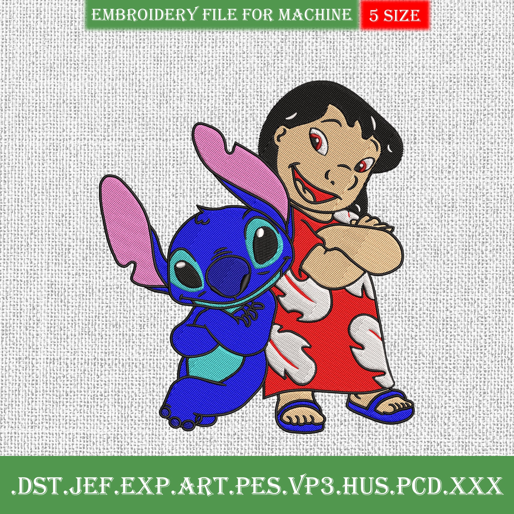 Stitch Embroidery Design Lilo and Stitch Embroidery File - Etsy Ireland