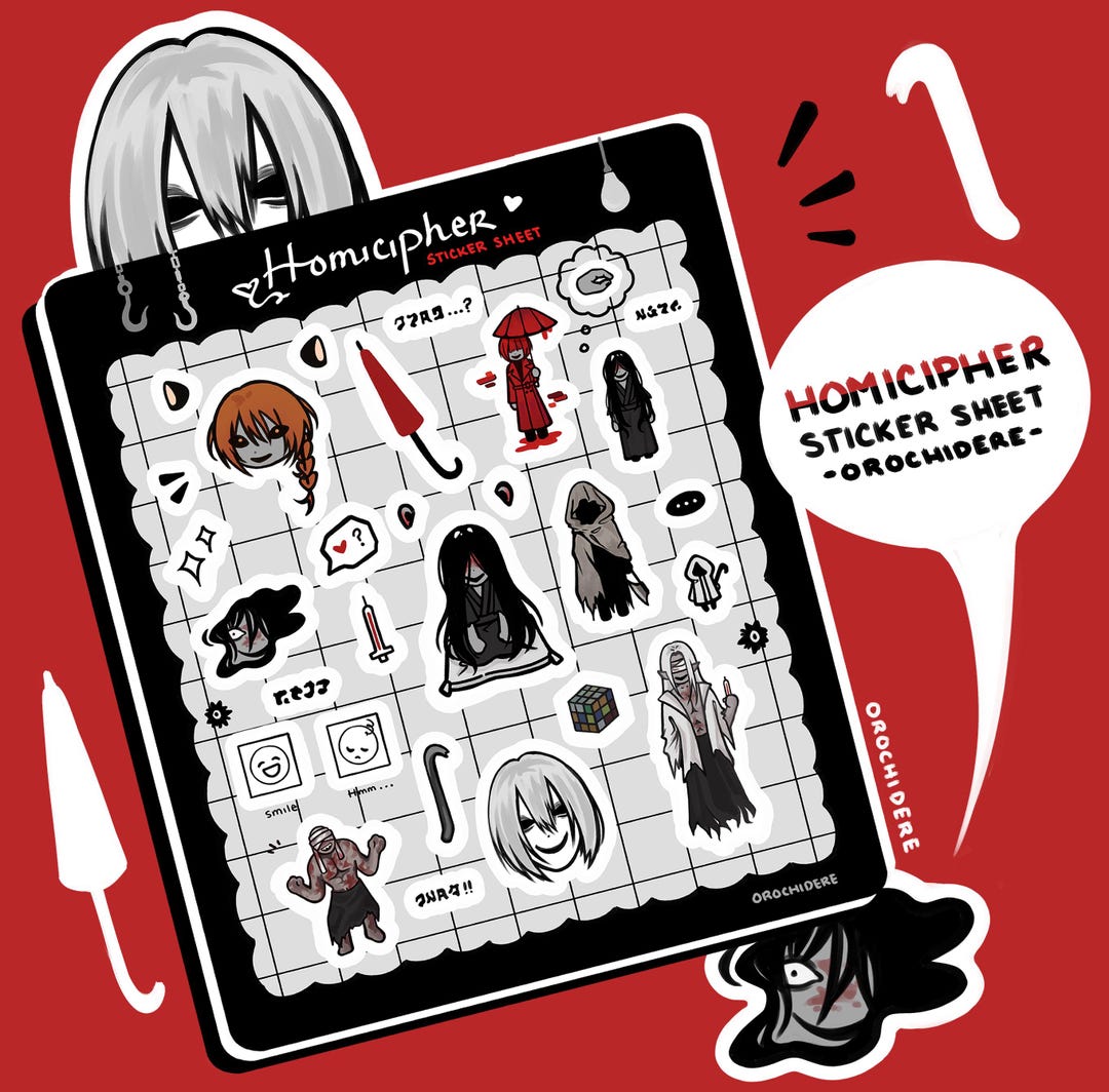 HOMICIPHER Vinyl Sticker Sheet Set - Etsy