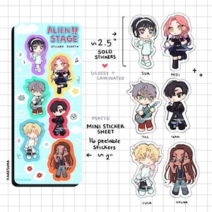 ALNST Alien Stage Otome Vinyl Sticker Sheet Set - Etsy