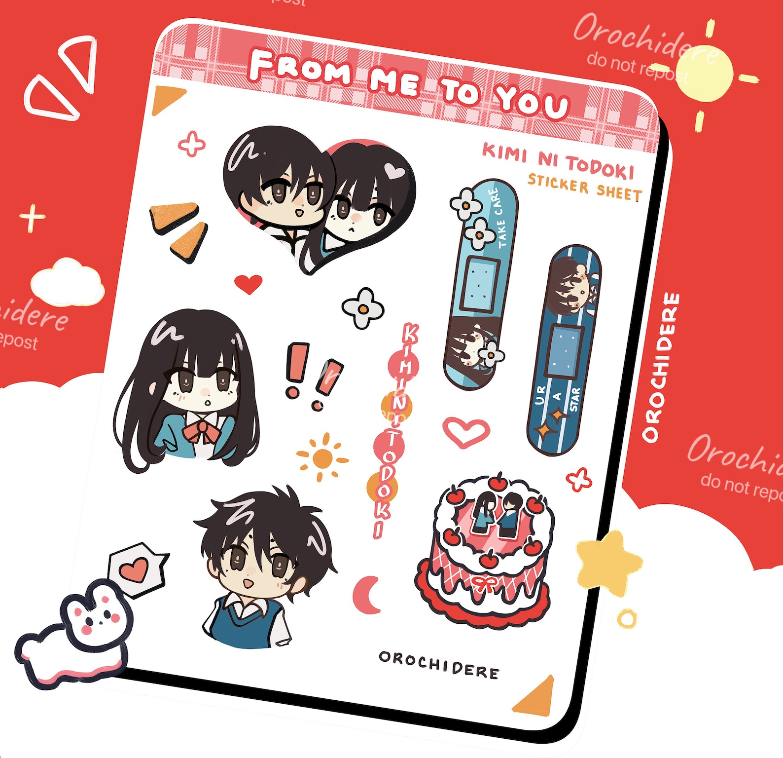 Kimi Ni Todoke Shoujo Vinyl Sticker Sheet Set - Etsy