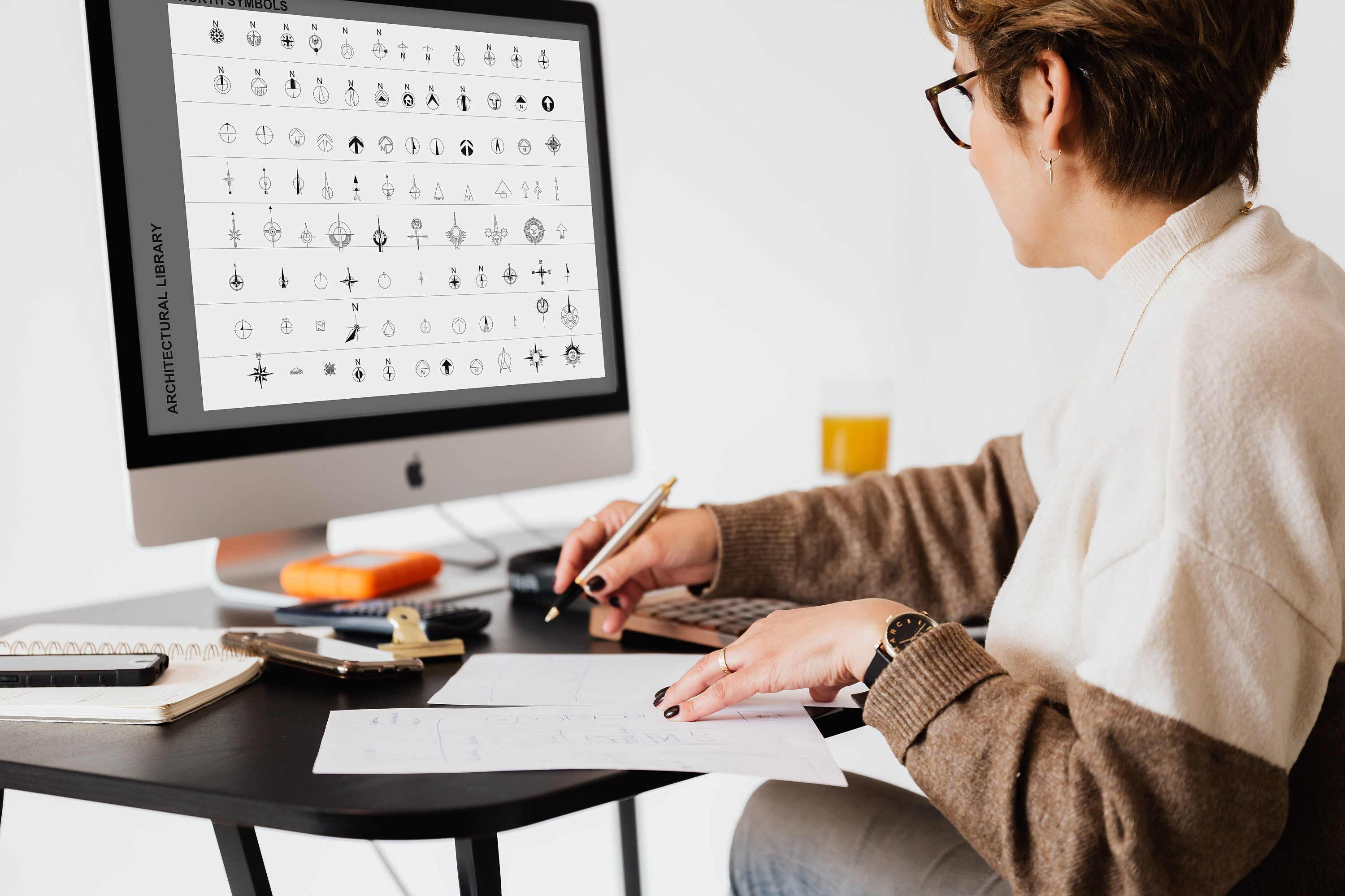 Autocad Drawings, North Symbols, CAD Design, 2D Drawings, Architectural ...