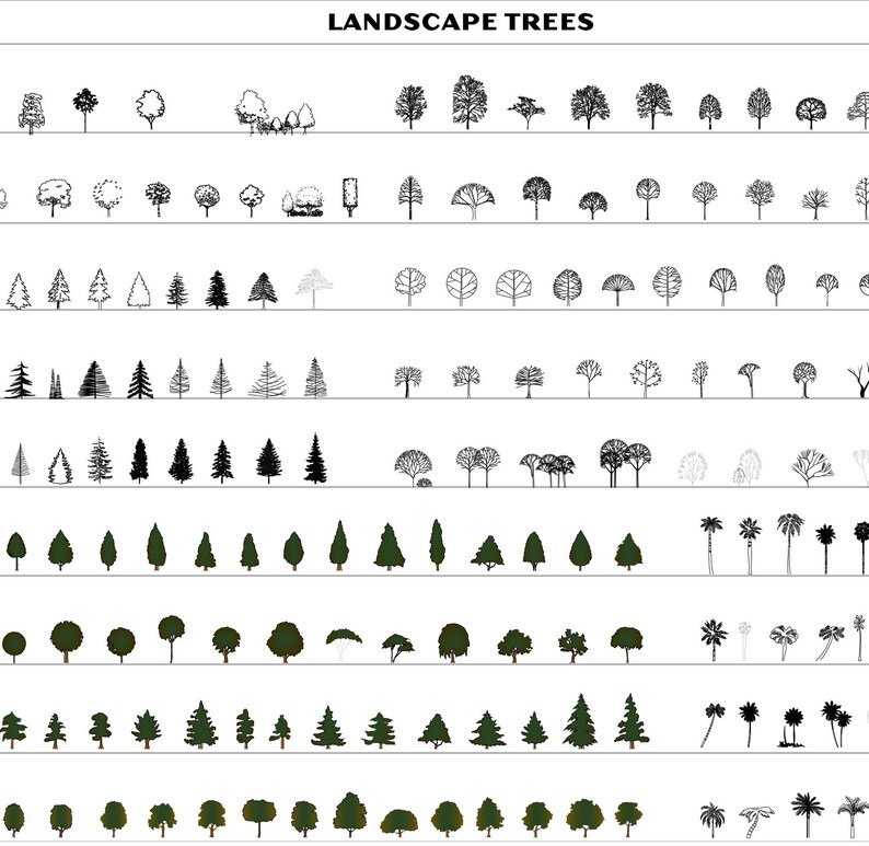 900+ Autocad Landscape Bundle, Huge Autocad Block Archieve, CAD Design ...