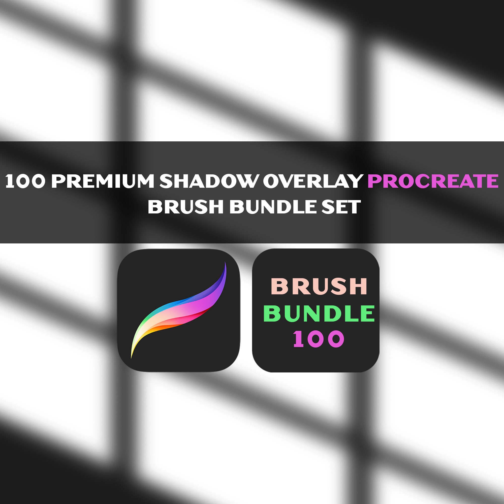 100 Shadow Overlay Brushes for Procreate Procreate Brush - Etsy