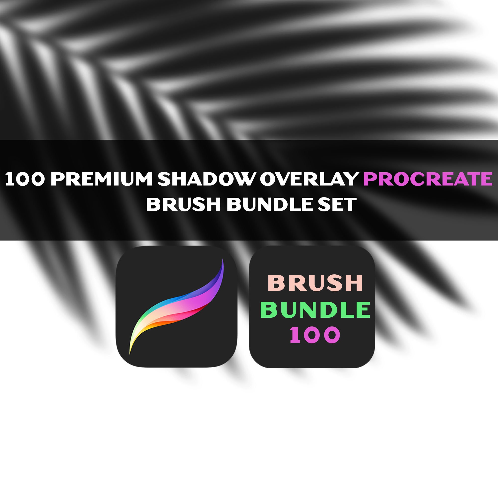 100 Shadow Overlay Brushes for Procreate Procreate Brush - Etsy