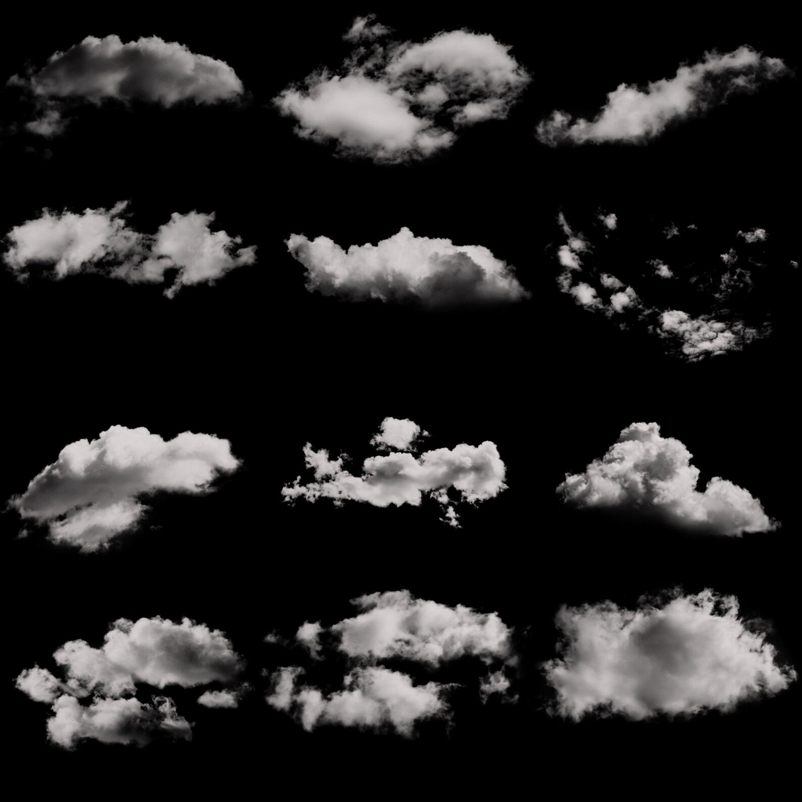 100 Cloud Brushes for Photoshop, Photoshop Brush, Brushes Bundle, Cloud ...