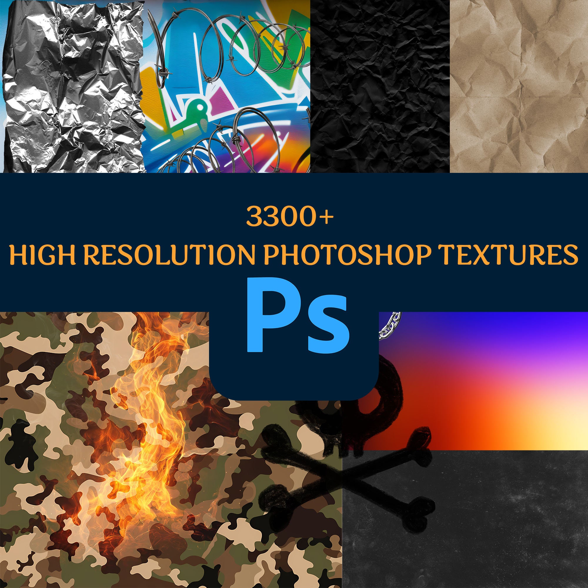 3300+ Mega Photoshop Texture Bundle: Digital Art Design Pack - Etsy