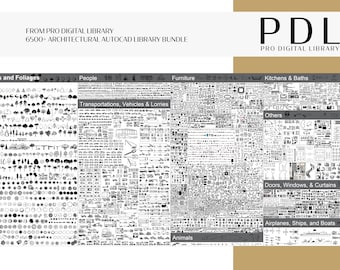 12.000+ Mega Pack Autocad Drawings, Autocad Block Archieve, CAD Design ...