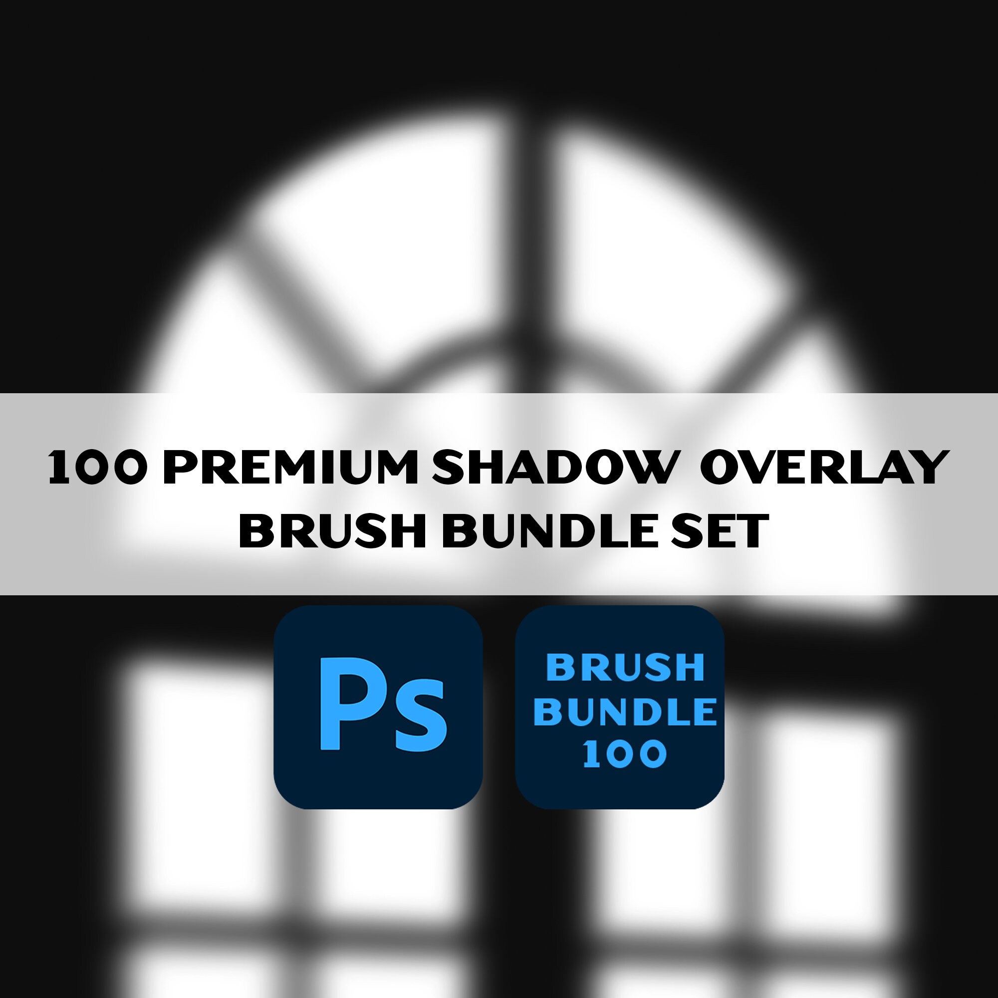100 Shadow Brushes for Photoshop, Photoshop Brush, Brushes Bundle ...
