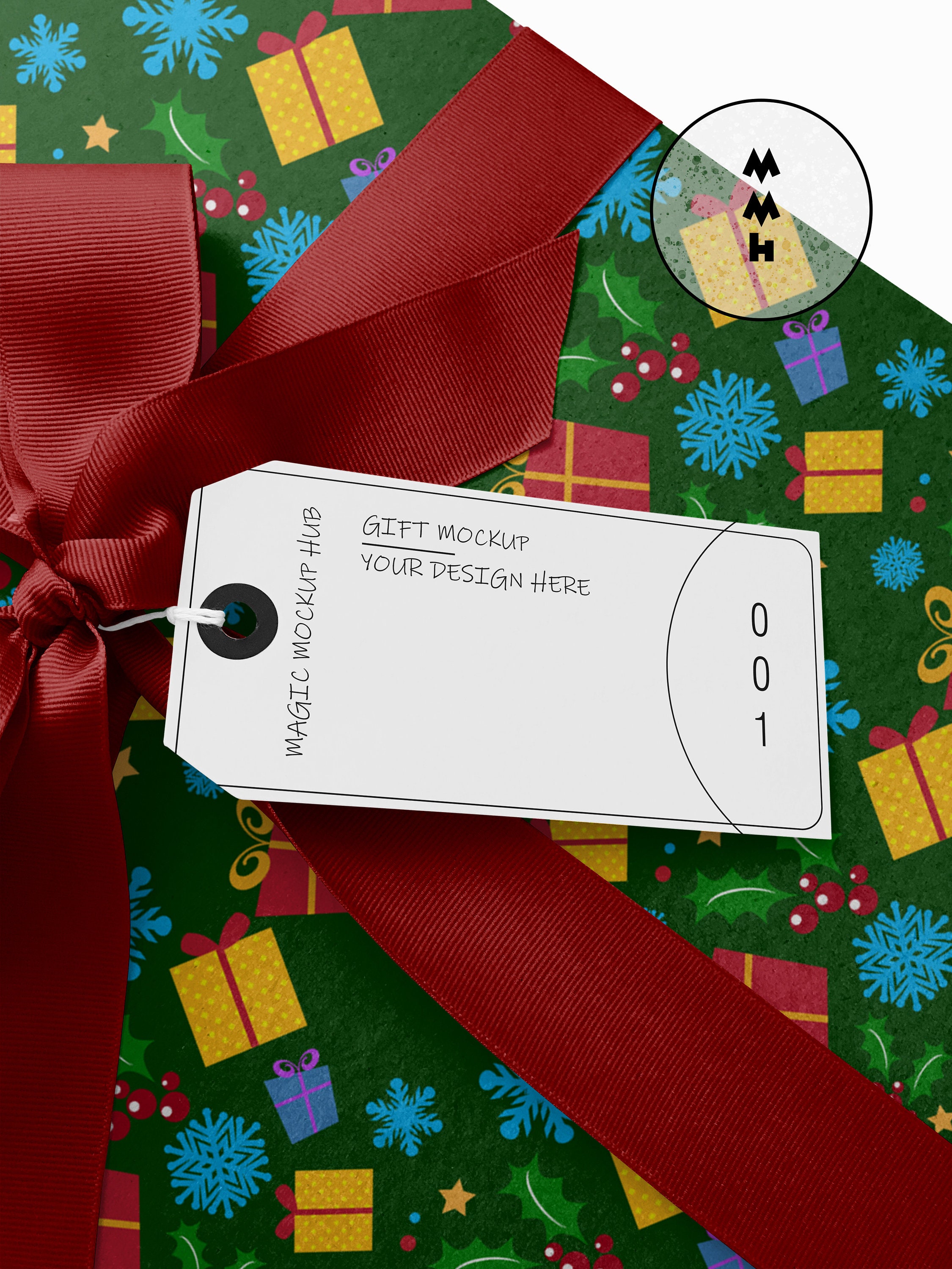 Gift Mockup Holiday Label Template Label Mockup Gift Card - Etsy