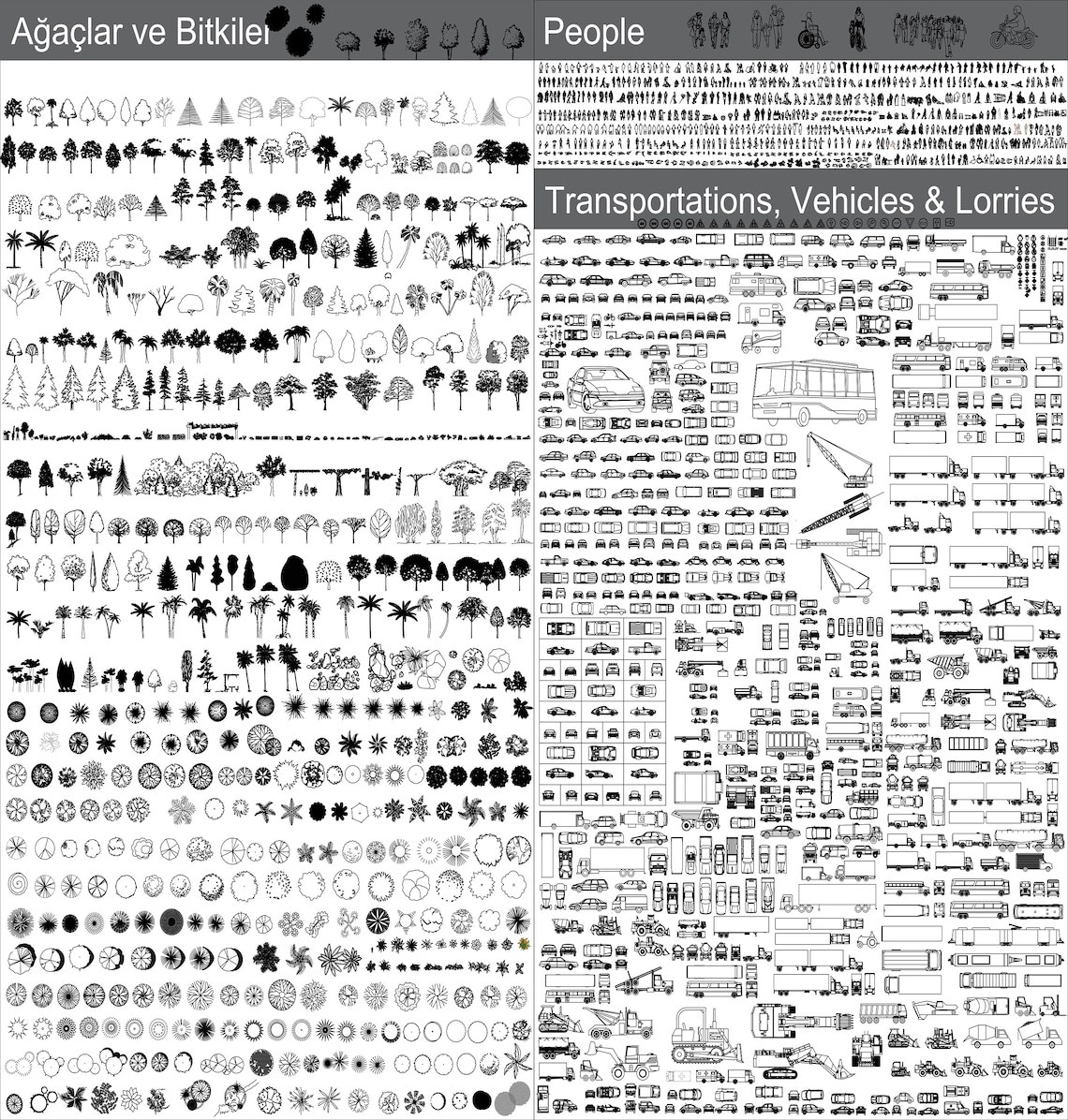 Autocad Drawings, Huge Autocad Block Archieve, CAD Design, 2D Drawings ...