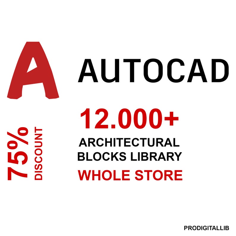 12.000 Mega Pack Autocad Drawings, Autocad Block Archieve, CAD Design ...