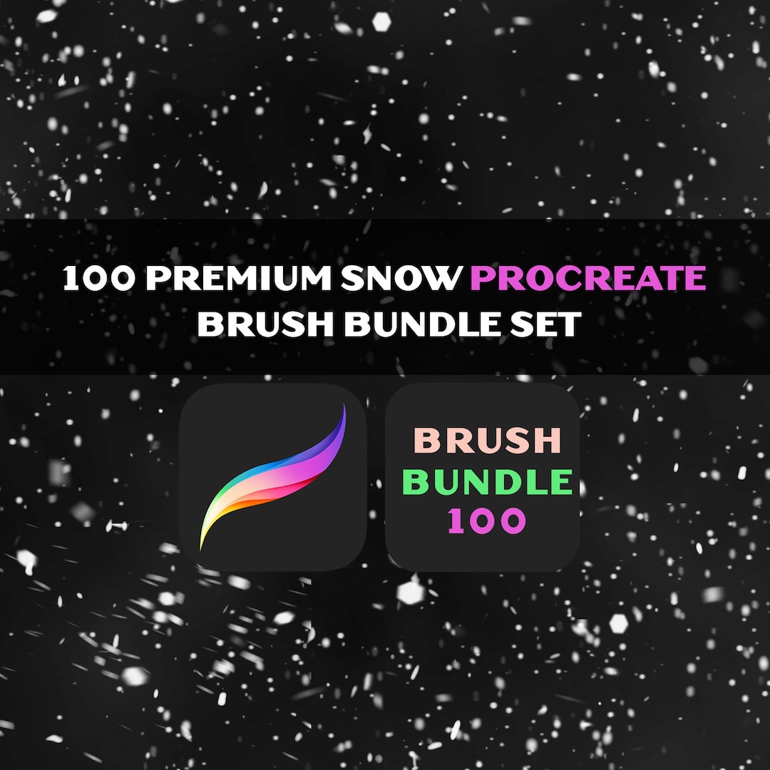 100 Snow Brushes for Procreate, Procreate Brush, Brushes Bundle ...