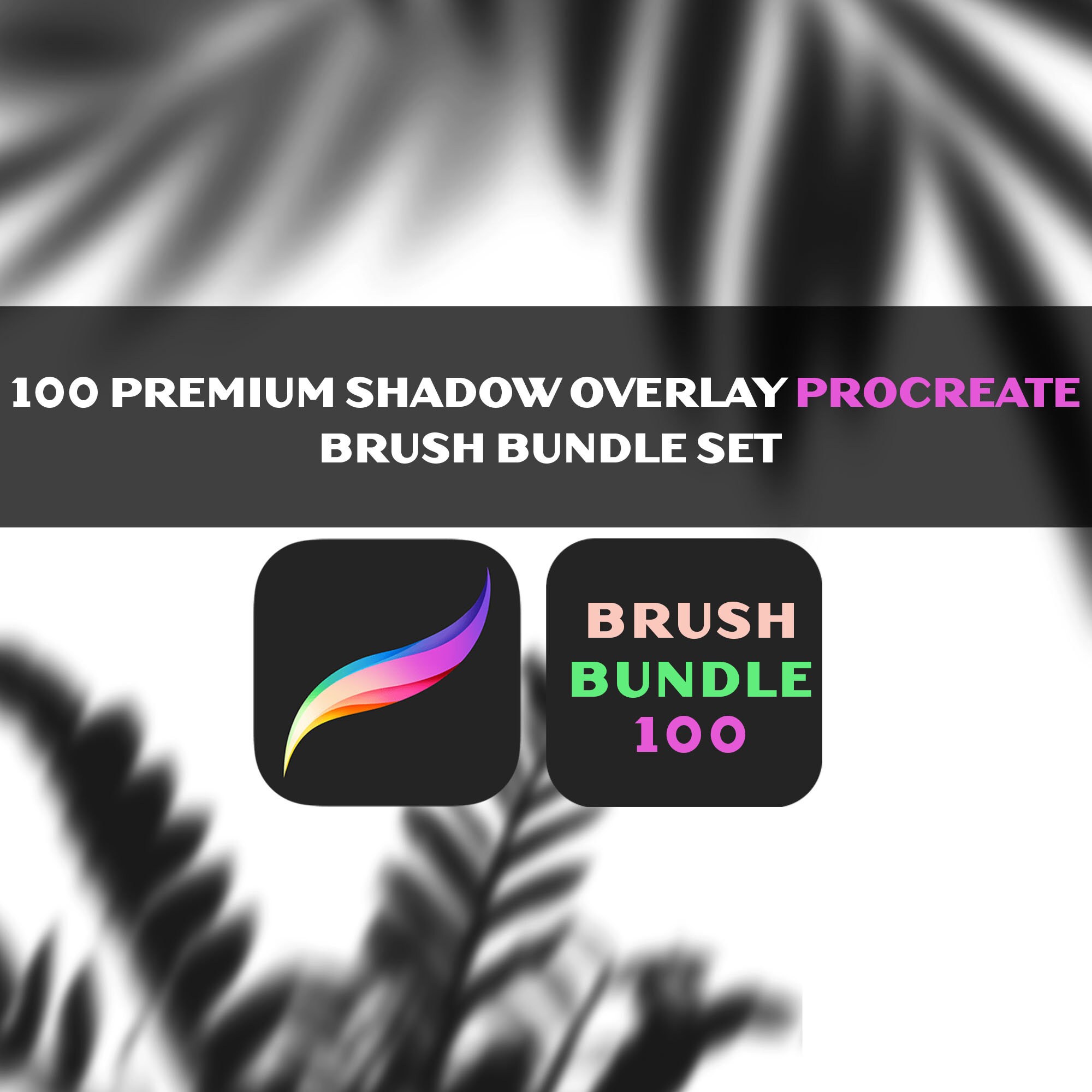 100 Shadow Overlay Brushes for Procreate, Procreate Brush, Brushes ...
