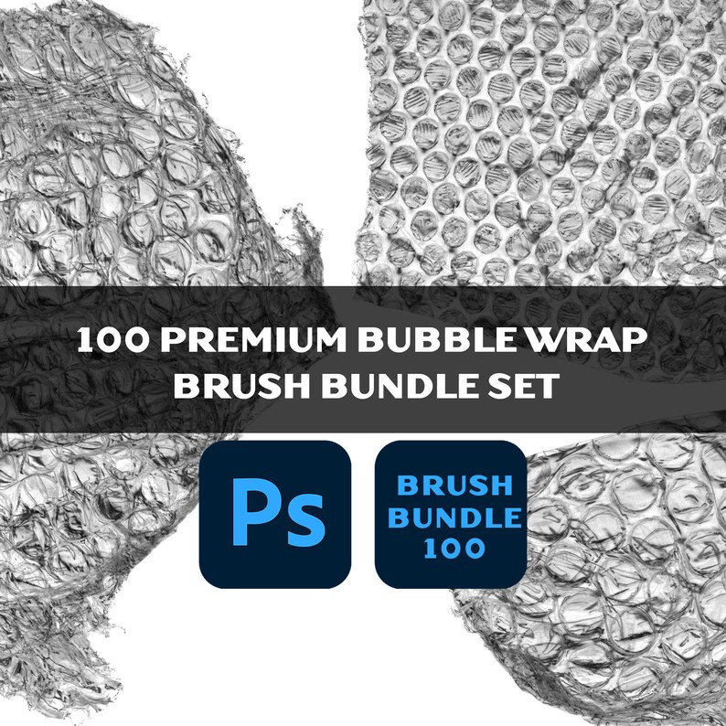 100 Bubble Wrap Brushes for Photoshop, Bubble Wrap, Procreate Brush ...