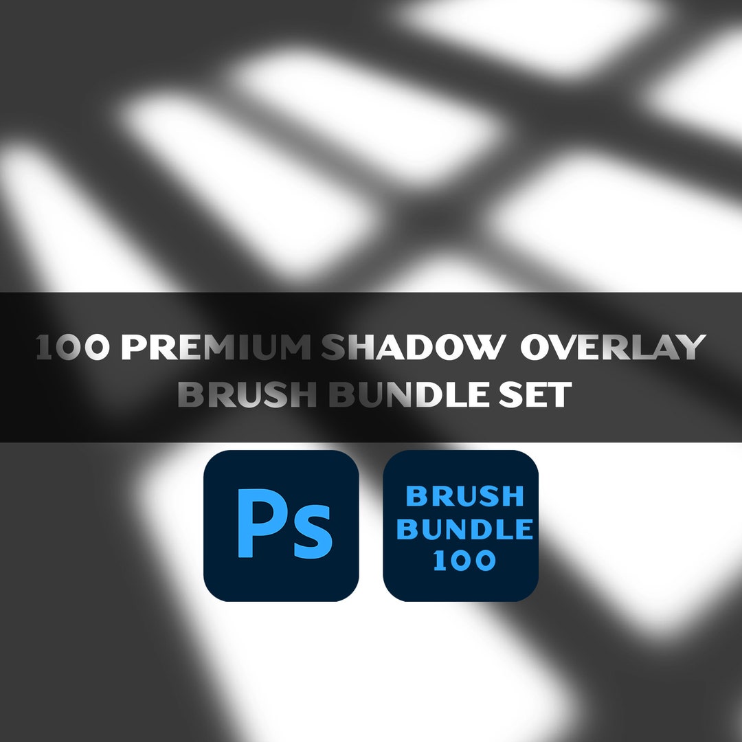 100 Shadow Brushes for Photoshop, Photoshop Brush, Brushes Bundle ...