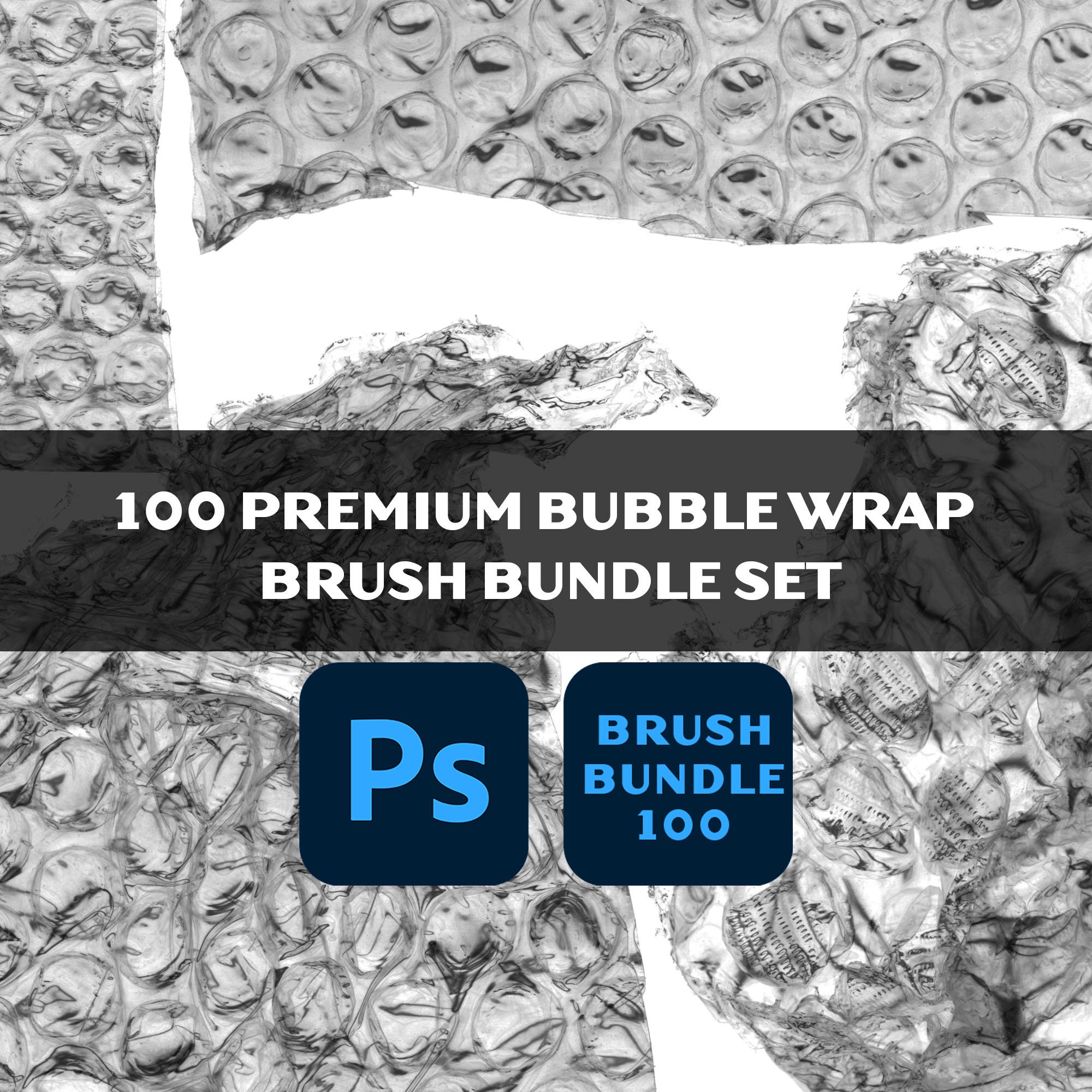 100 Bubble Wrap Brushes for Photoshop, Bubble Wrap, Procreate Brush ...