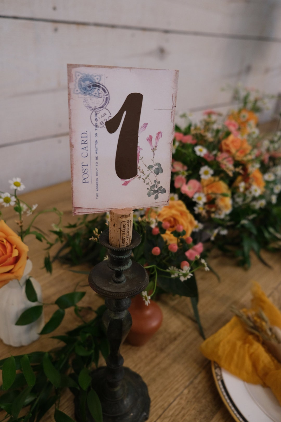 Vintage Table Numbers - Etsy