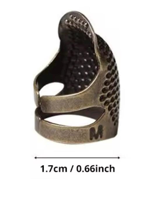 Copper Thimble Sewing Retro Finger Protector Anti Slip Ring to Protect ...