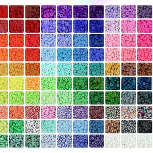 20,000 Pcs Clay Beads Bracelet Making Kit, 120 Colors 6 Boxes Polymer ...