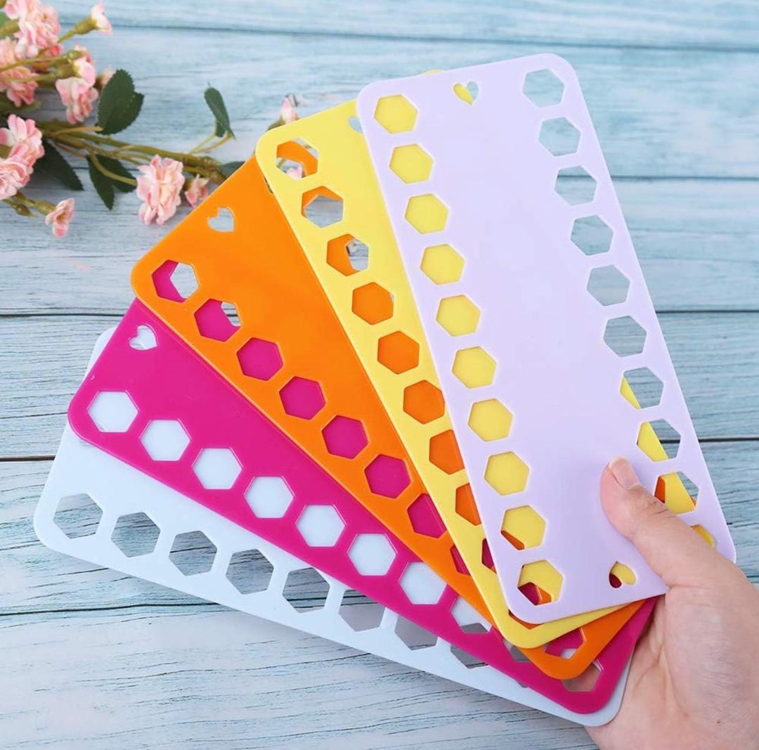 5pc Color Plastic Floss Bobbin, Plastic Sewing Thread Winding Plate ...
