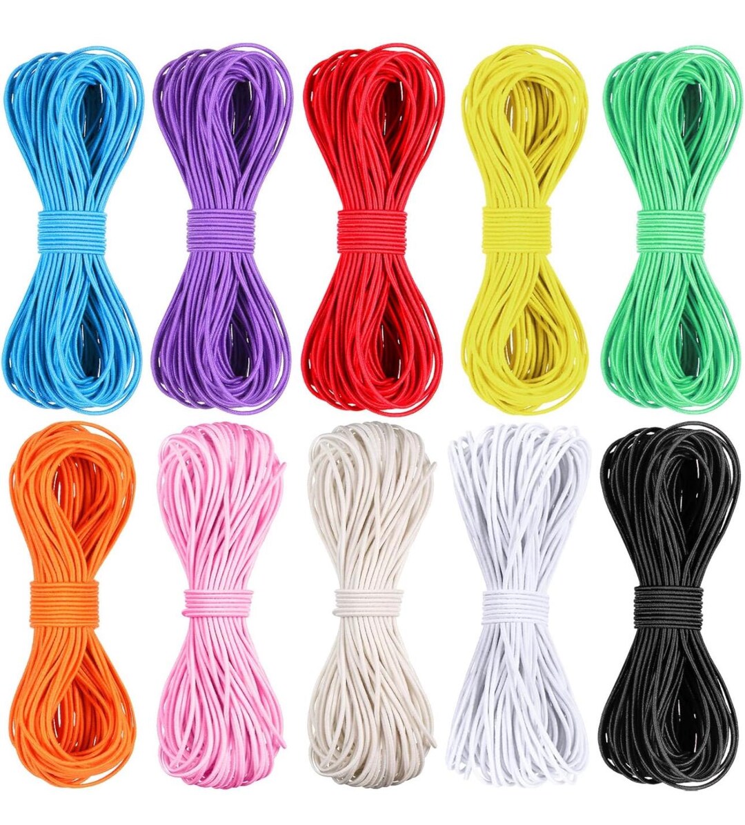 Multicolor Beading Elastic Cord 1mm for Jewelry Making Stretch Elastic ...