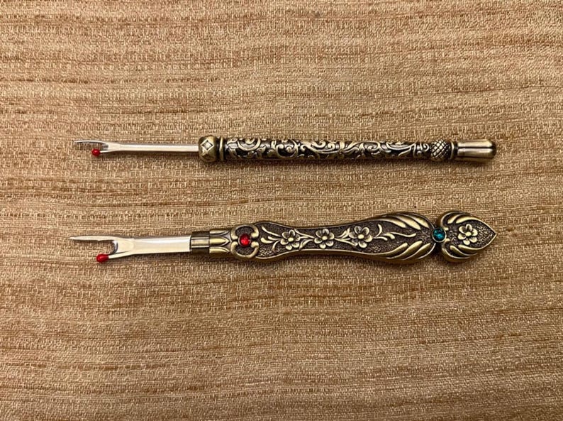 2 Pc Sewing Seam Ripper Vintage Stitch Eraser Retro Alloy Unpicker ...