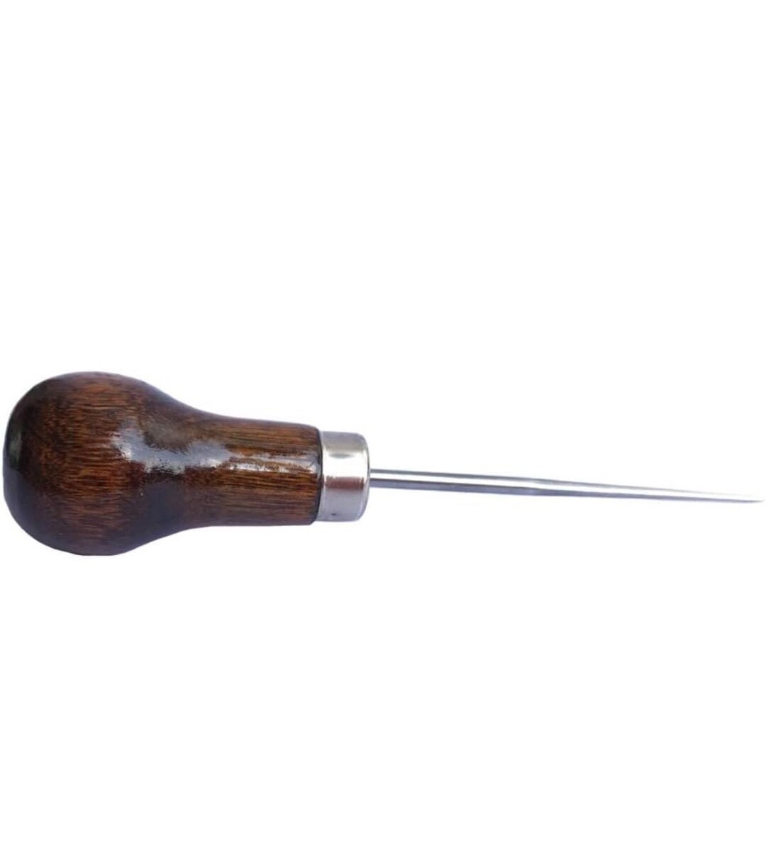 Wooden Handle Scratch Awl for Leather Punch Hole or DIY Handmade. - Etsy