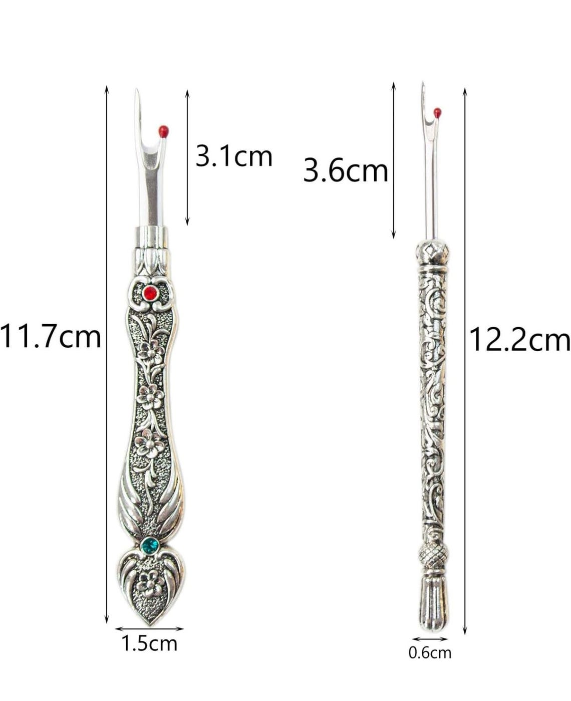 2 Pc Sewing Seam Ripper Vintage Stitch Eraser Retro Alloy Unpicker ...