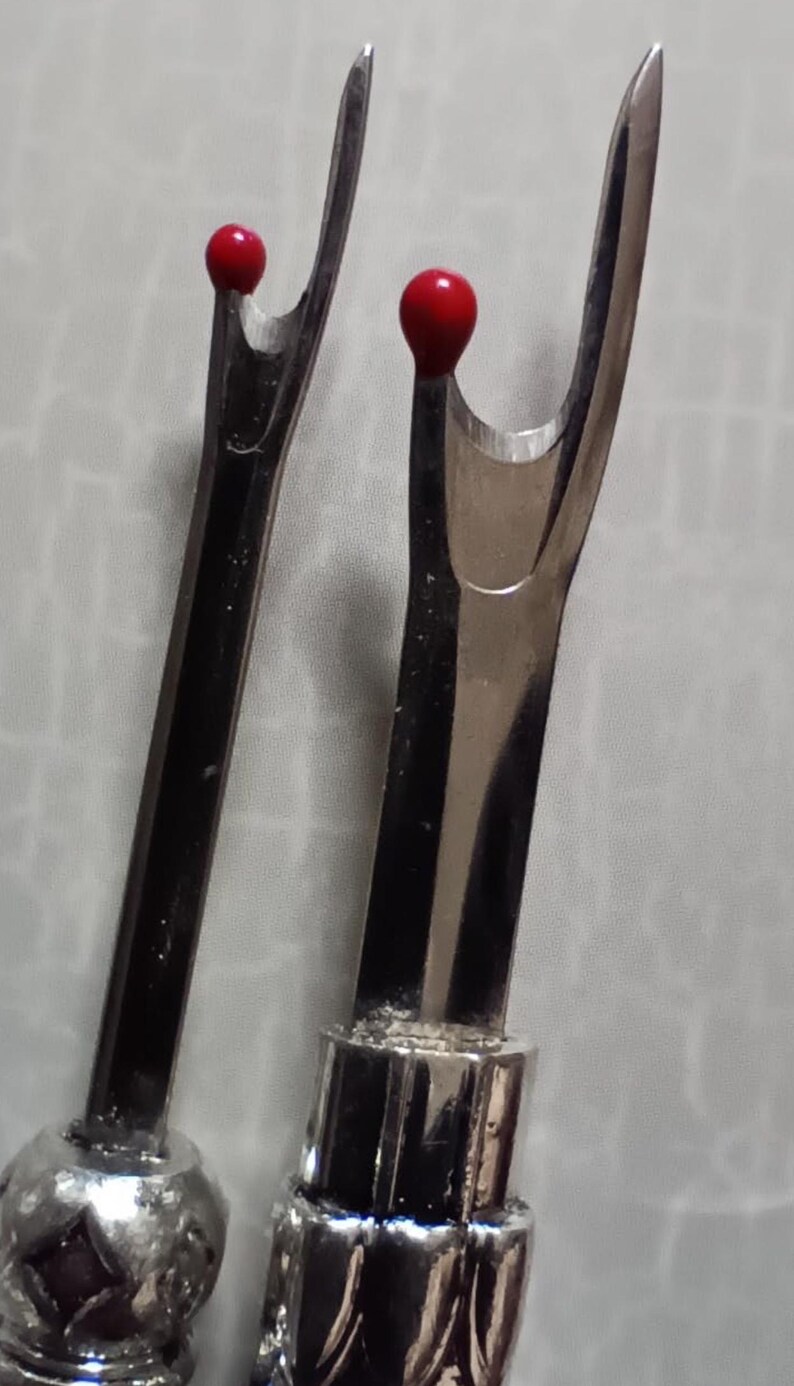2 Pc Sewing Seam Ripper Vintage Stitch Eraser Retro Alloy Unpicker ...
