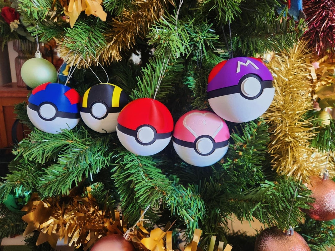 Pokéball Christmas Baubles | Pokéball | Pokeball Ornament | Pokemon ...